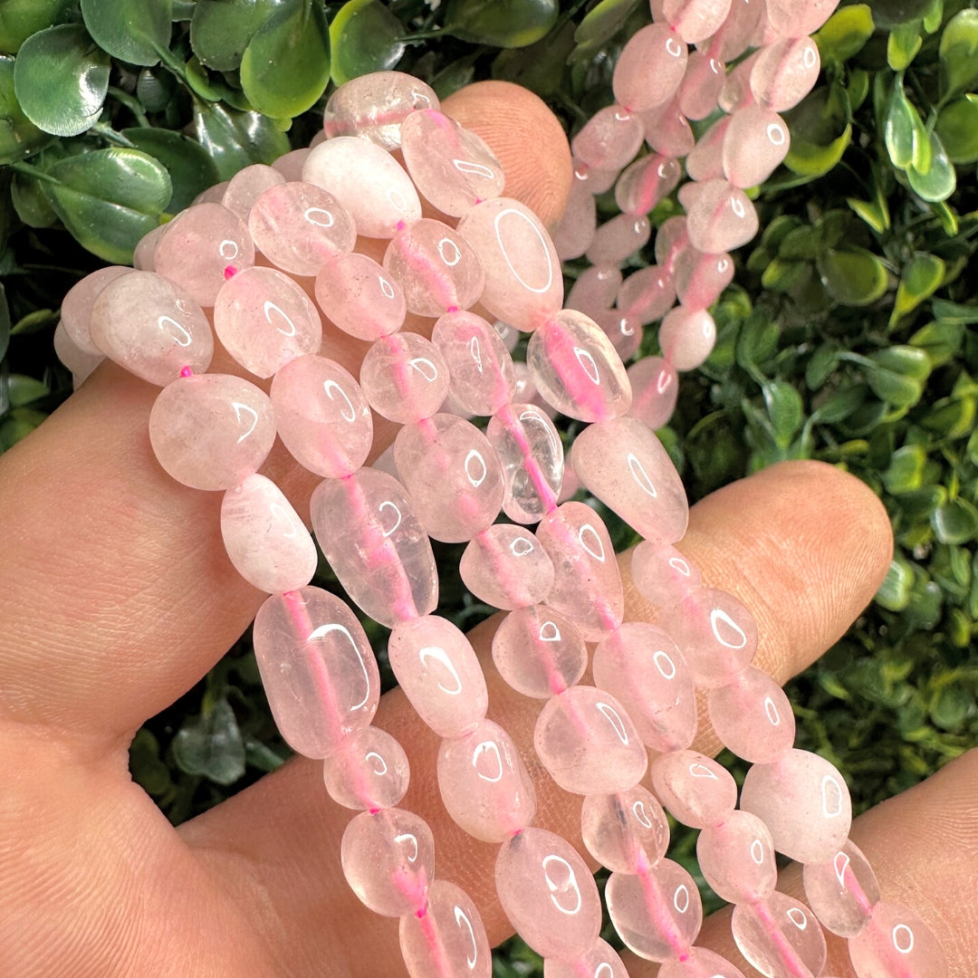 Perle Baroque Quartz rose | Perles facettées - My roller stone